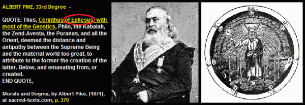 ALBERT PIKE ON CERINTHUS | Gnostic Warrior By Moe Bedard