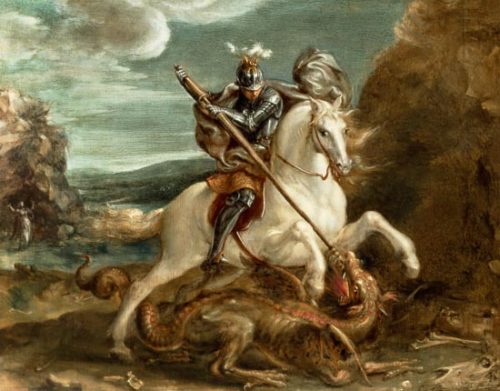 The Great Dragon of the Book of Revelation - Gnostic Warrior By Moe Bedard