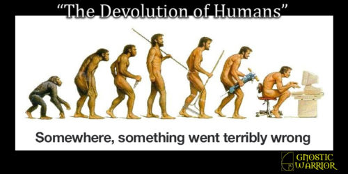 The Devolution of Humans | Gnostic Warrior By Moe Bedard