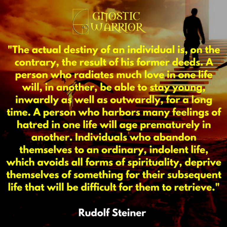 The actual destiny of an individual is, on the contrary, the result of ...